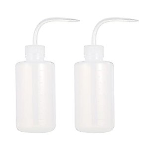 DOWEI Wash Bottle,Squeeze Bottle,LDPE,250ml/8OZ 2pcs Plastic Tattoo Green Soap Washing Bottle (250ML)