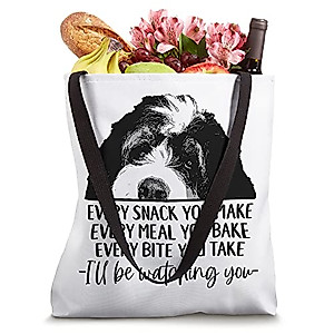 Bernedoodle I'll Be Watching You Bernedoodle Dog Lovers Gift Tote Bag