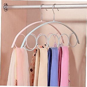 CHILDWEET 4pcs 5 Scarf Hanger Tie Hanger Plastic Hangers Suit Hangers Sweater Hanger Scarf Hanger Organizer Holder Scarf Tie Hanger Scarf Tie Rack Multifunction Hanger Scarf Rack Coat Hanger