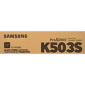 Samsung Electronics CLT-K503S Standard-Yield Toner, Black (SU157A)