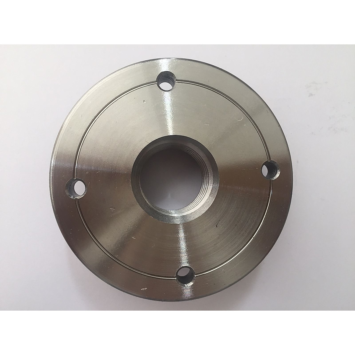 Steel Face Plate 1"-8 Threaded for Wood Lathe Turning (3")