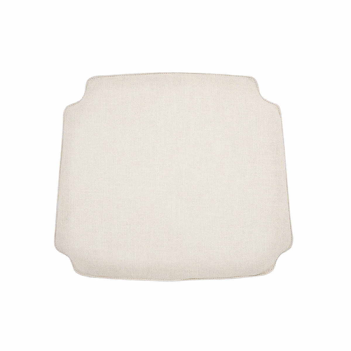 Polynices Wishbone Chair Cushion,Linen Fabric Chair Pads Suitable for Y Chair and Tatami (Beige)