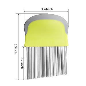 Nax Caki Crinkle Cutter with Protective Cover,Crinkle Cutter for Veggies,Potato Carrot Chip Vegetable Crinkle Wavy Chopper Cutter