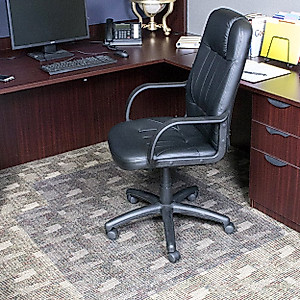 Dimex Low Pile Carpet Office Mat Chair Mat with Lip, 45" x 53" x .11"
