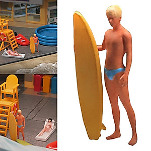 predolo 1/64 Scale Miniature Model Figures, Realistic Figures Tiny People Miniature People Model for DIY Scene DIY Projects Diorama Dollhouse Layout, Boys