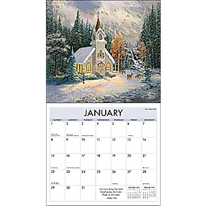 Thomas Kinkade Studios 2023 Deluxe Wall Calendar with Scripture
