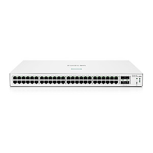 HPE Networking Instant On Switch Series 1830 48-Port Gb Smart-Managed Layer 2 Ethernet Switch | 48x 1G | 4X SFP | Fan-Less | US Cord (JL814A#ABA)