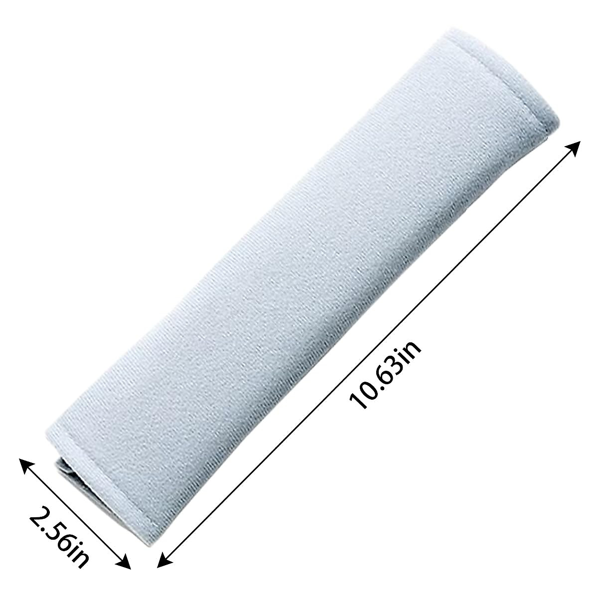 BESULEN Auto Seat Belt Cover, 2 Pack Car Safety Seatbelt Shoulder Pad for More Comfortable Driving, Universal Soft Harness Pad for Backpack Handbag Camera Straps, Compatible with All Cars (Gray)