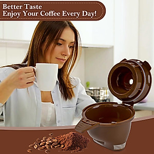 ChangTa Single Serve Ground coffee Brew Basket for Hamilton Beach Flex Brew Replacement Parts 49974 49975 49976 49979 49957 49954 49947 49940 49950 49966 49968 Reusable Coffee Filter Brown (1 Pack)