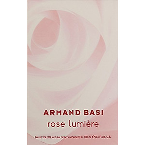 ARMAND BASI Rose Lumiere Eau de Toilette, 3.4 Ounce