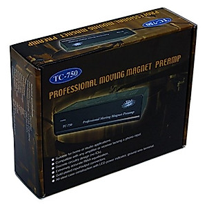 Technolink TC-750 Audiophile RIAA Phono Preamp, 85dB S/N, Black or Silver, Your Choice (Black w/ 1000mA Adaptor Upgrade)