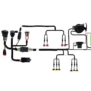 NTHREEAUTO Universal ATV UTV Street Legal Kits, Side-by-Side Turn Signals Kit, Rocker Switch, USB Car Charger, Horn, Hazard Lights Compatible with Polaris Ranger Yamaha Grizzly Honda FourTrax Can-Am