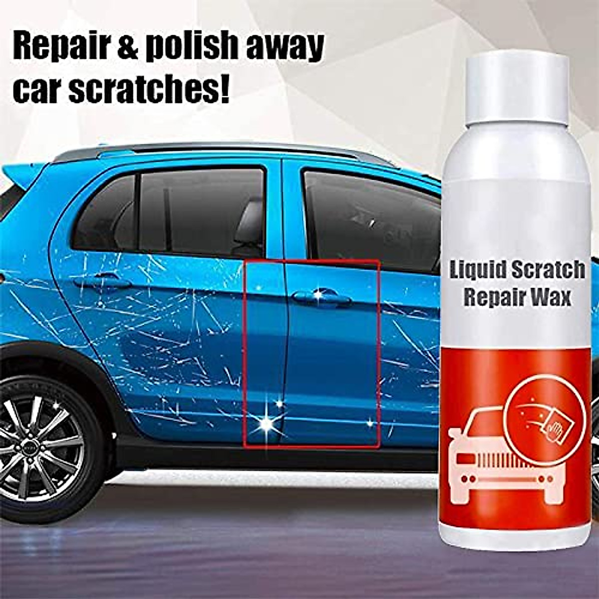 Autodoc Liquid Scratch Repair Wax,Liquid Car Polishing Agent,Anti-Scratch Hydrophobic Polish Nano Coating Agent,Car Surface Scratch Remover for Car nterior, All Surfaces (30ml)