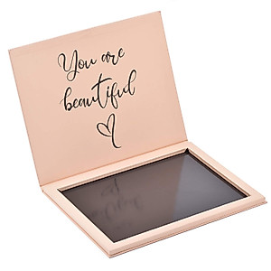 Allwon Extra Large Magnetic Palette Empty Makeup Palette for Eyeshadow Lipstick Blush Powder (Heart shape)