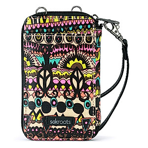 The Sak Women's Artist Circle Wristlet (O/S, Neon One World)