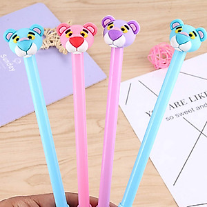 WIN-MARKET Fashion Cute Colorful Kawaii Lovely Colorful Animal Tiger Gel Ball Pens Office School Supply Stationery Pen(6PCS)