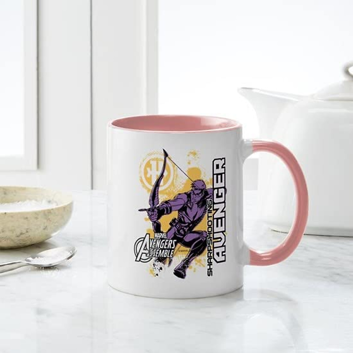 CafePress Hawkeye Sharp Shooting Avenger Mug Ceramic Coffee Mug, Tea Cup 11 oz