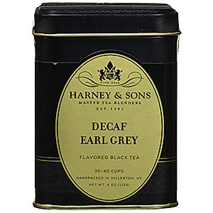 Decaffeinated Earl Grey, Loose tea in 4 Ounce tin