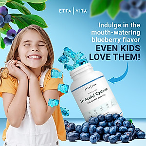 World's First Sugar-Free NAC Gummies, N-Acetyl Cysteine Supplement (MCT-Oil Coated for Absorption) NAC Supplement for Respiratory Health, Liver Detox & Cleanse, Kidney, Antioxidant Support, Vegan 60ct