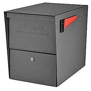Mail Boss 7205 Package Master Curbside Locking Security Mailbox | Granite 21.5 x 12 x 16.5 inches