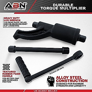 ABN Torque Multiplier Wrench – Torque Multiplier 1 Inch Drive Lug Nut Wrench Torque Amplifier Lug Nut Remover