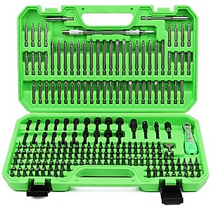 SWANLAKE 232PCS Ultimate Screwdriver Bit Set,Chrome Vanadium Steel Driver Bit Set, Includes Security Bits,Nut Driver, Ratchet Wrench and Bits Holder