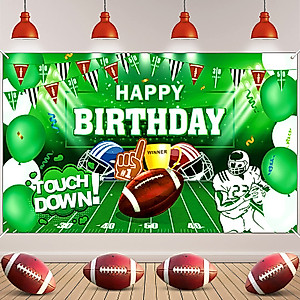 Football Birthday Party Decorations Super Football Bowl Game Backdrop Banner Football Background Backdrop Football Theme Birthday Party Supplies Touchdown Banner Football Birthday Party Decor