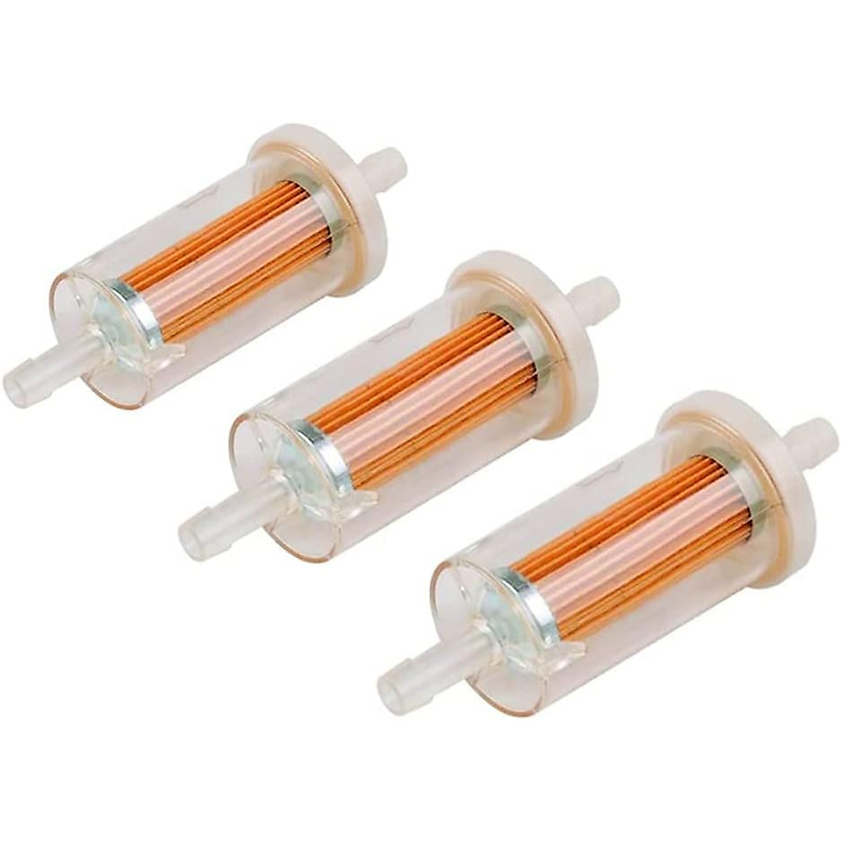 PAOSDKSUI 695666 845125 Fuel Filters For Briggs & Stratton H-usqvarna Troy-Bilt MTD Craftsman John Deer D100 D105 D110 Lawn Mower Tracto 1/4" Gas Fuel Filter (3/pack)