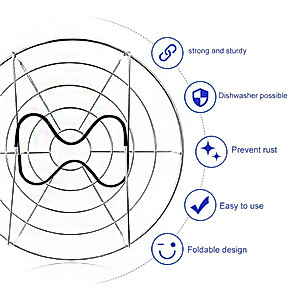 Canning Rack with Heat Resistant Silicone Handles,Stainless Steel Canning Jar Rack Canner Rack Canning Rack Canning Tongs for Regular Mouth Ball Jars, Canning Jar Lifter(no jars)