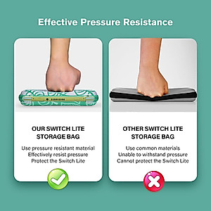 JINGDU Carrying Case Compatible with Nintendo Switch Lite, Hard Portable Protective Case, Storage Bag Accessories Include Screen Protector & Thumb Grips & Wrist Strap, Animal Crossing Leaf