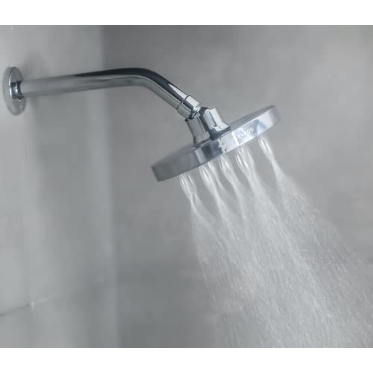 SparkPod Power Rain Shower Head- High Pressure Rainfall Shower Head- Unique Wide Spray Pattern Emulates a Rainstorm- Luxury Modern Look- No Hassle 1-Min Install (2.5GPM, Luxury Polished Chrome)
