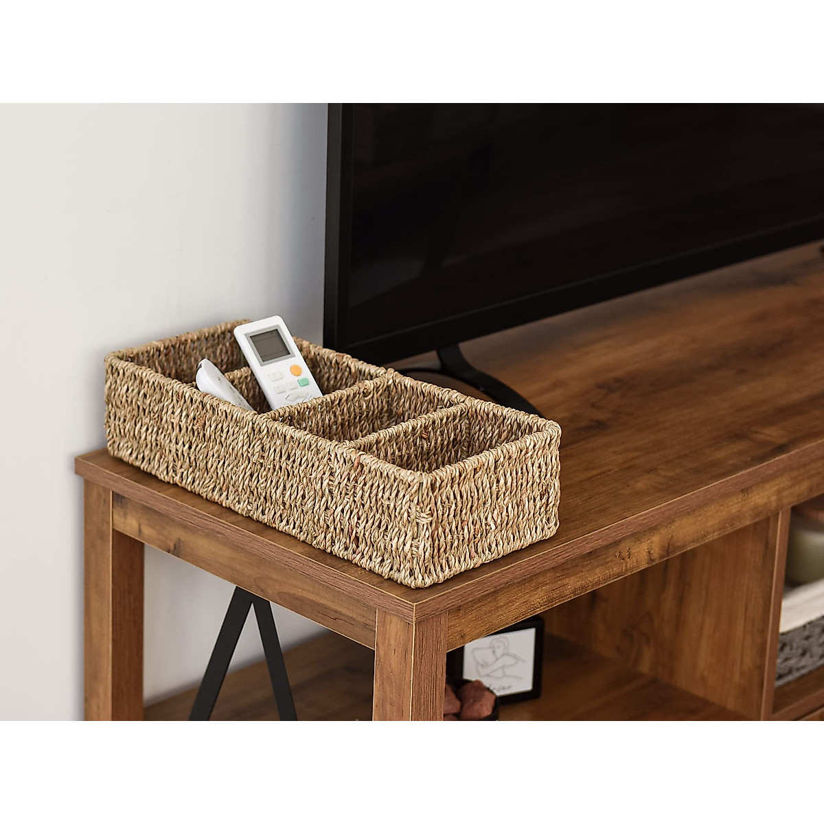 StorageWorks Small Wicker Baskets Wicker Flatware Organizer
