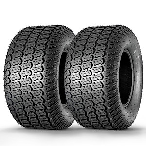 MaxAuto 26x12-12 26x12x12 Turf Tires for Lawn & Garden Mower,4 Ply Tubeless, Set of 2