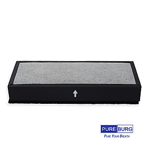 PUREBURG Replacement Filter Compatible with Alen T100 T300 Air Purifiers, TF30-Silver TF30-Fresh & TF15-Pure,2-Pack H13 HEPA Activated Carbon Pre-Filter Air Clean