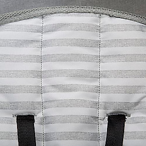 babyGap Classic Stroller - Lightweight Stroller with Recline, Compact Fold & Removable Parent Organizer - Made with Sustainable Materials, Grey Stripes