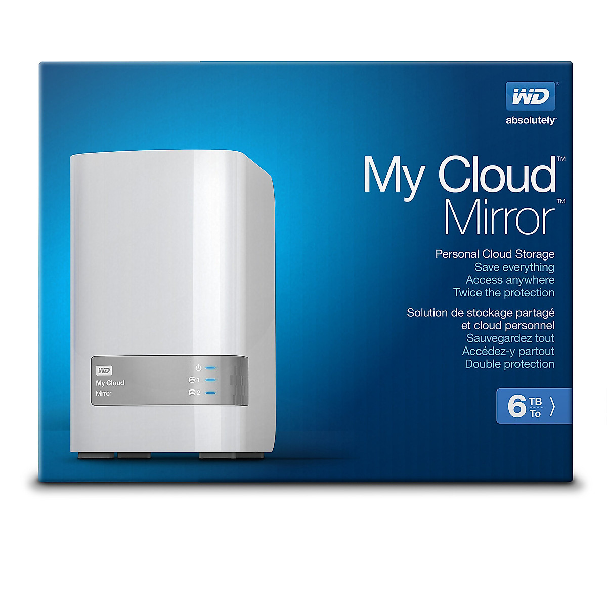 WD 6TB My Cloud Mirror Personal Network Attached Storage - NAS - WDBZVM0060JWT-NESN