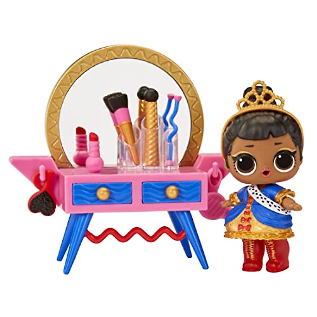 L.O.L. Surprise! OMG House of Surprises Beauty Booth Playset with Her Majesty Collectible Doll and 8 Surprises, Dollhouse Accessories, Holiday Toy, Great Gift for Kids Ages 4 5 6+ Years & Collectors