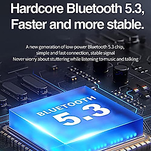 Wireless Earbuds Bluetooth Headset New Mini in-Ear Small Headset Invisible Long Standby Time Sports Driving Earphones with Mic Waterproof (Black)