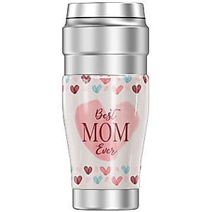 THERMOS Best Mom Ever OFFICIAL STAINLESS KING Stainless Steel Travel Tumbler, Vacuum insulated & Double Wall, 16oz