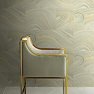 Decor Direct Frisco 20' L x 27" W Onyx Peel and Stick Wallpaper