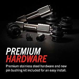 Power Stop Z23-1867 Front Z23 Evolution Sport Carbon Fiber Infused Ceramic Brake Pads with Hardware