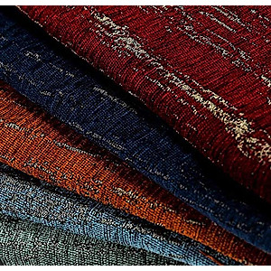 McAlister Textiles Luxury Orange Textured Chenile Cushion Cover for Bedroom & Living Room Decor - 49x49 Cm - 20x20 Inches