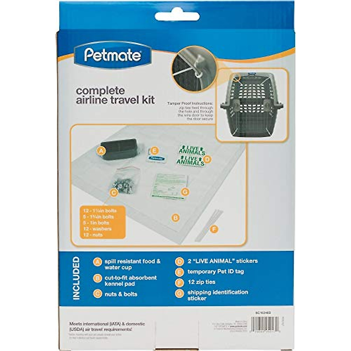 Petmate 290300 Kennel Travel Kit for Pets