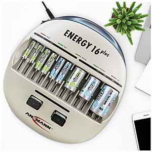 Ansmann 5207123/US Energy 16 Plus Battery Charger Maintenance Device