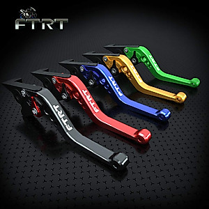 FTRT Short Brake Clutch Levers Compatible with GSXR600 1997-2003/ GSXR750 1996-2003/ SV650 2016-2021/ DL650 2011-2021/ GSR750 GSXS750 2011-2016/ GSXR1000 2001-2004/ TL1000S 1997-2001,Black