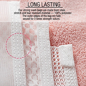 MIFNRO 3 Packs Delicate Laundry Bags for Reusable Face Masks and Reusable Makeup Remover Pads,Fine Mesh Wash Bags,Use YKK Zipper, with Hanger Loop, Portable Mask Storage Bag (3 Small)