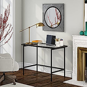 Tamar 42'' Wide Rectangular Writing Desk in Blackened Bronze