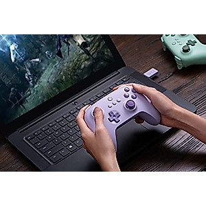 8Bitdo Ultimate C 2.4g Wireless Controller for Windows PC, Android, Steam Deck & Raspberry Pi (Lilac Purple)