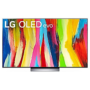 LG C2 Series 55-Inch Class OLED evo Smart TV OLED55C2PUA, 2022 - AI-Powered 4K TV, Alexa Built-in, Dark Silver
