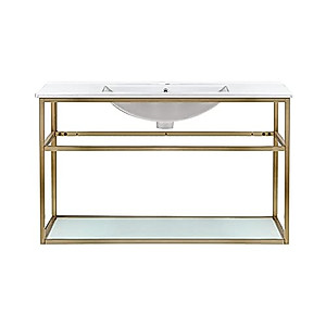 Swiss Madison Well Made Forever Pierre Wall Hung Vanity, Chrome